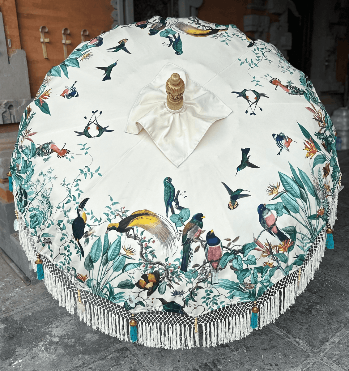 Modern Twist Balinese Parasols | Unique Outdoor Umbrellas – Baliaric ...